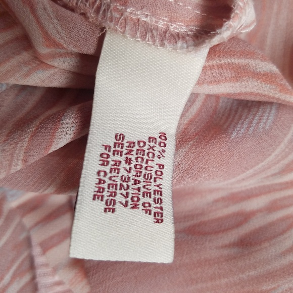 Mudd | Tops | Mudd Pink And Blue Diaphanous Scoop Neck Tank Top | Poshmark